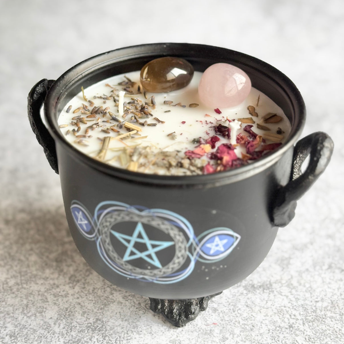 Pentacle Cauldron Candle | Positive Vibes & Protection | Limited Editi ...