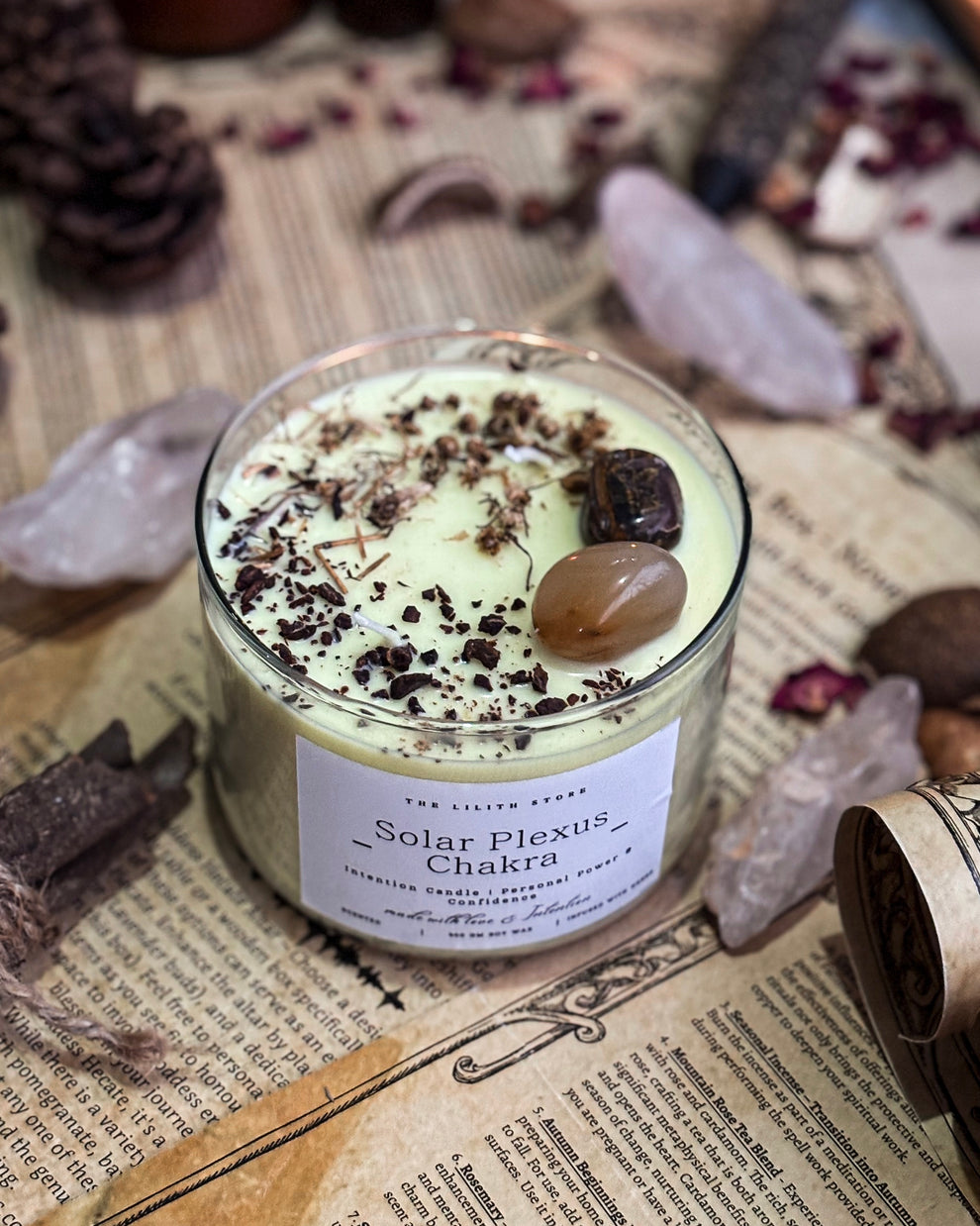 Solar Plexus Chakra Intention Candle – The Lilith store