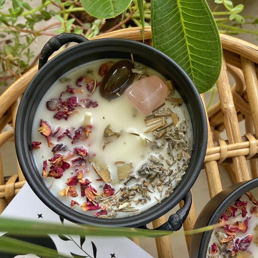 Pentacle Cauldron Candle | Positive Vibes & Protection | Limited Editi ...