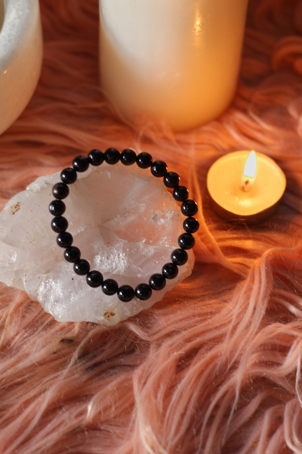 Black Tourmaline Bracelet - 8mm | Stone of Protection – The Lilith store