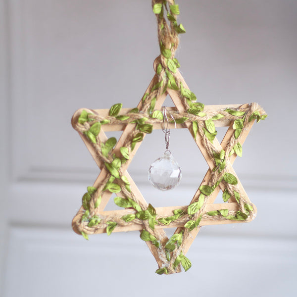 The Kagome crest | Shatkona | Star of David wall hanging | Altar Decor ...